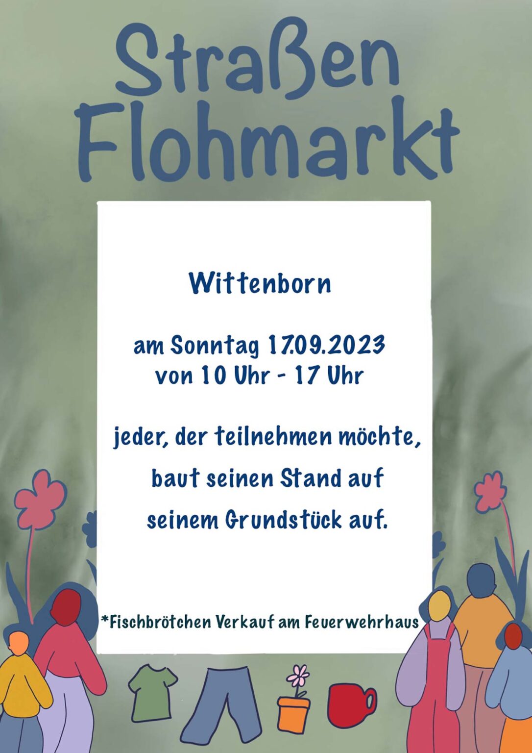 👉 Wittenborner Straßenflohmarkt am Sonntag den 17. September 😃🙌 ...